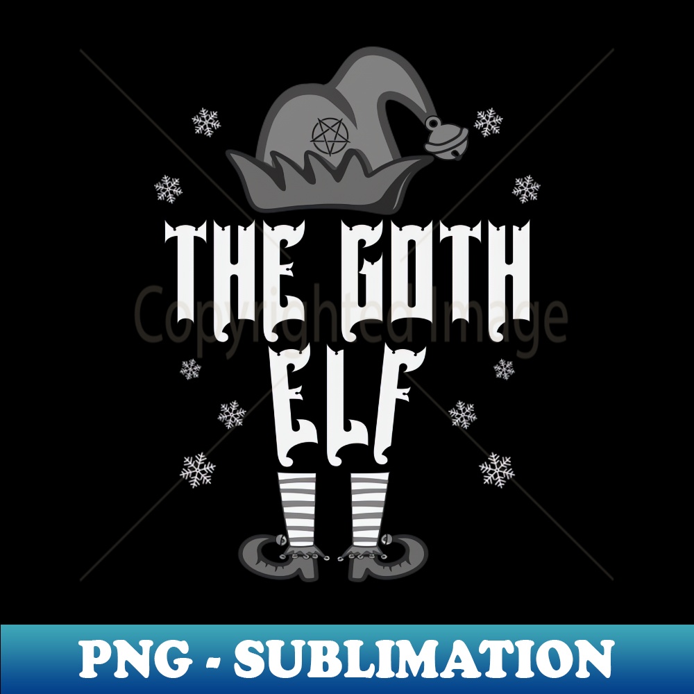 The Goth Elf Matching Family Group Christmas - PNG Transpare | Inspire ...