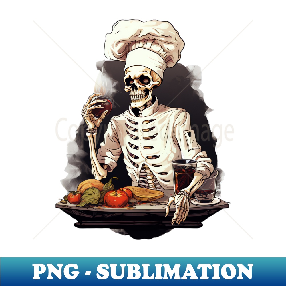 Skeleton Chef - PNG Transparent Sublimation Design - Capture | Inspire ...