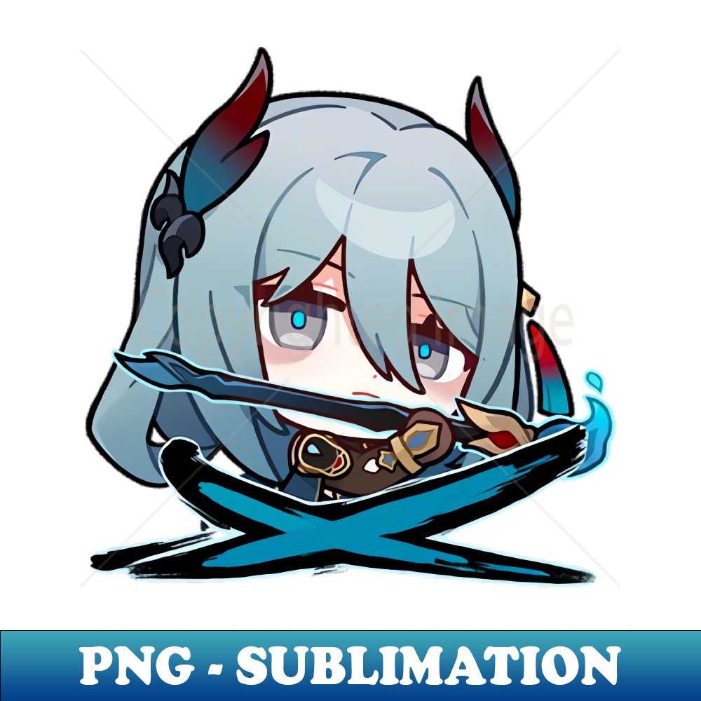 Honkai Star Rail Chibi Hanya - Vintage Sublimation PNG Downl | Inspire ...