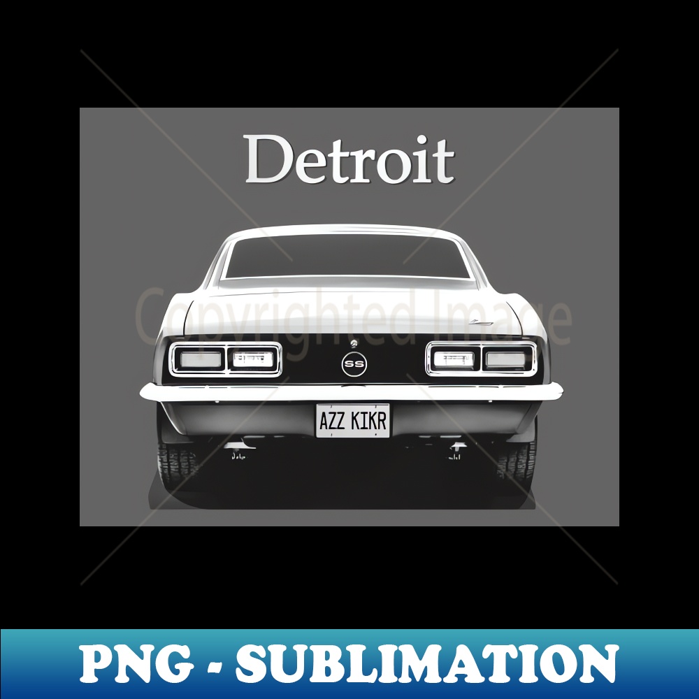 Detroit Muscle BW - PNG Transparent Sublimation File - Perfe | Inspire ...