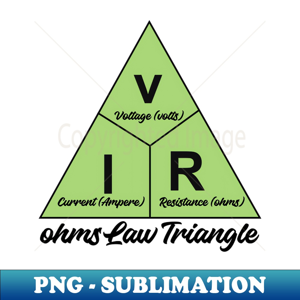 Electrical ohms Law Triangle Formula Chart For Electrical En | Inspire ...