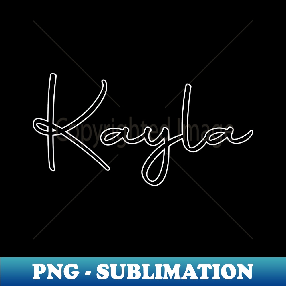 Autography Kayla Name Label - High-Resolution PNG Sublimatio | Inspire ...