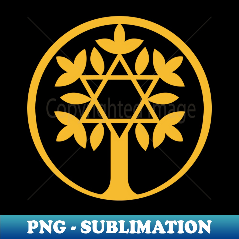 Star of David - Tree of Life - PNG Transparent Sublimation F - Inspire ...