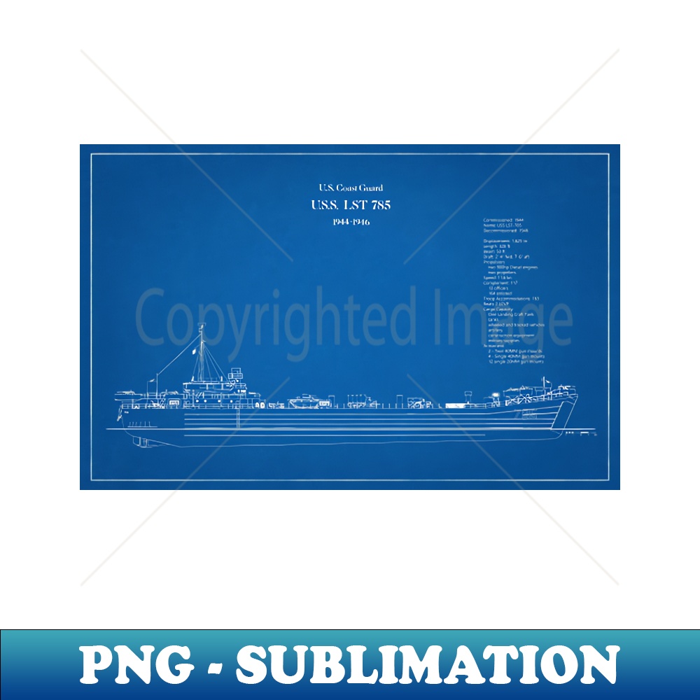 United States Coast Guard USS LST 785 - AD - Unique Sublimat | Inspire ...
