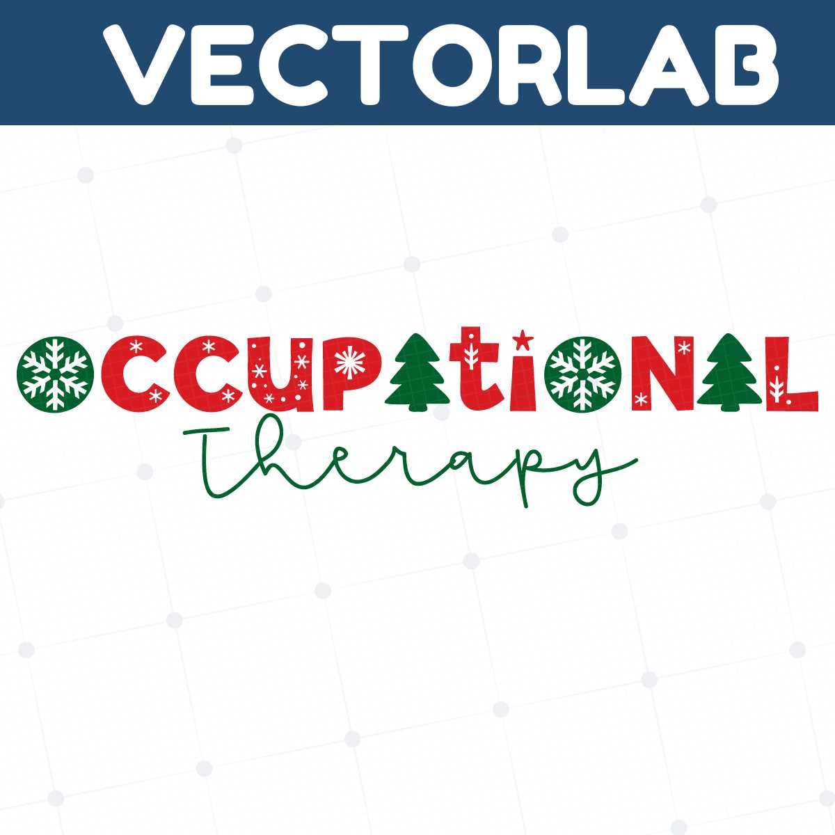 Occupational Therapy Christmas Tree SVG File For Cricut | Inspire Uplift