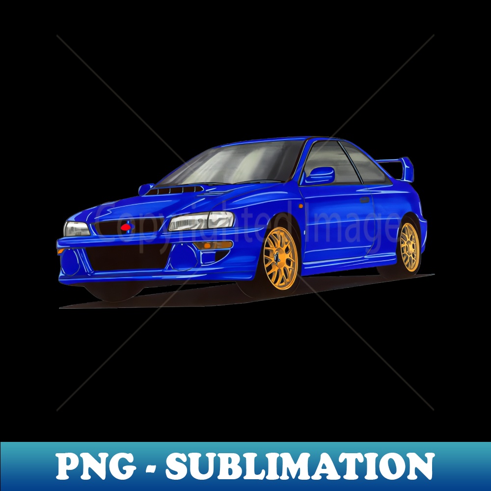 JDM legendary blue car Subaru Impreza 22B STi GC8E2SD Colin - Inspire ...
