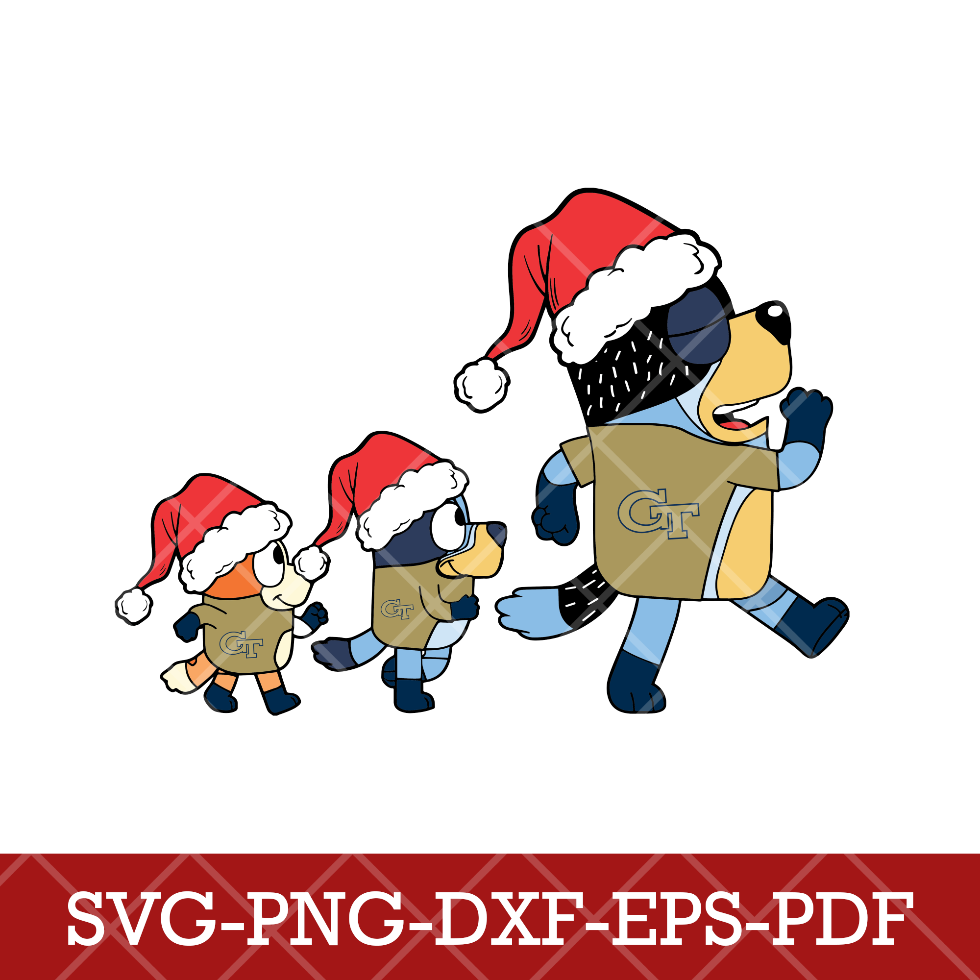 Georgia Tech Yellow Jackets_NCAA Bluey 5,NCAA svg,SVG,DXF,EP | Inspire ...