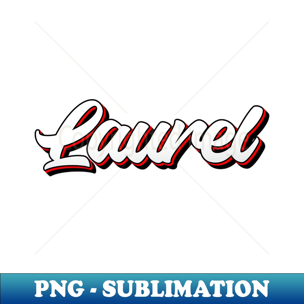 Laurel name - cool 70s retro font - Modern Sublimation PNG F | Inspire ...