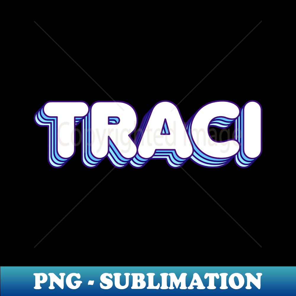 Blue Layers Traci Name Label - Decorative Sublimation PNG Fi | Inspire ...