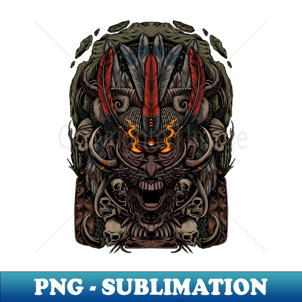 SKULL TRIBE - PNG Transparent Digital Download File for Subl | Inspire ...
