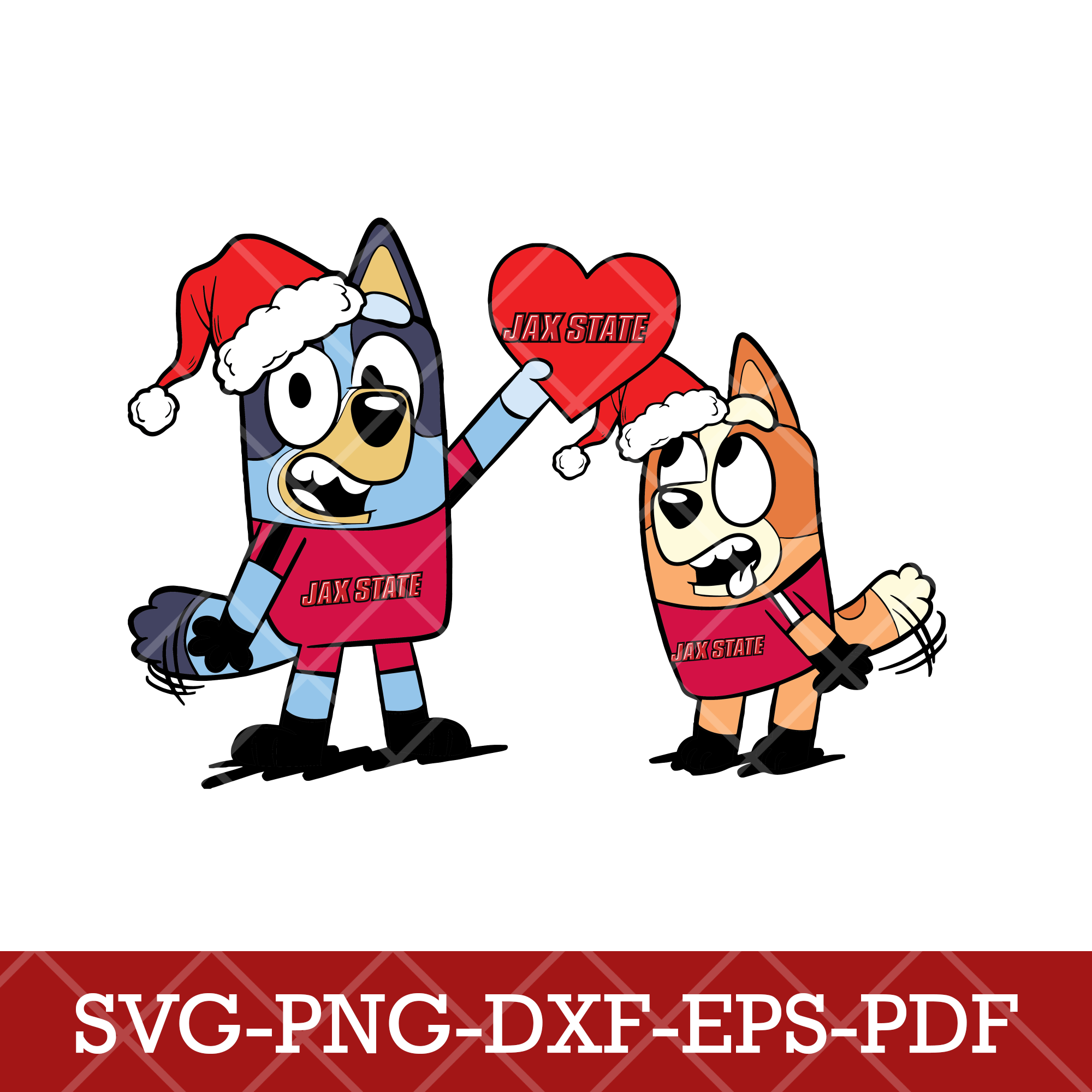 Jacksonville State Gamecocks_NCAA Bluey 2,NCAA svg,SVG,DXF,E | Inspire ...