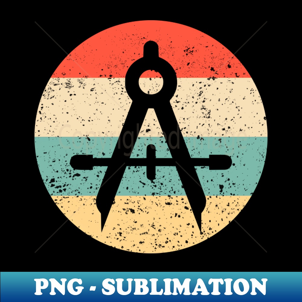 Architect Engineer Compass - PNG Transparent Sublimation Des - Inspire ...