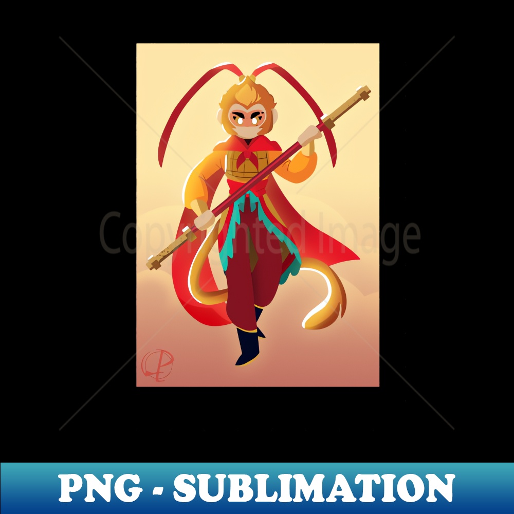 Sun Wukong The Monkey King - PNG Transparent Sublimation Des | Inspire ...