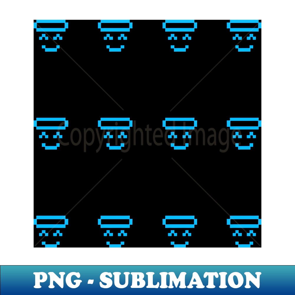 Pixel Art ANGEL Emoji Bitmap - Premium PNG Sublimation File | Inspire ...