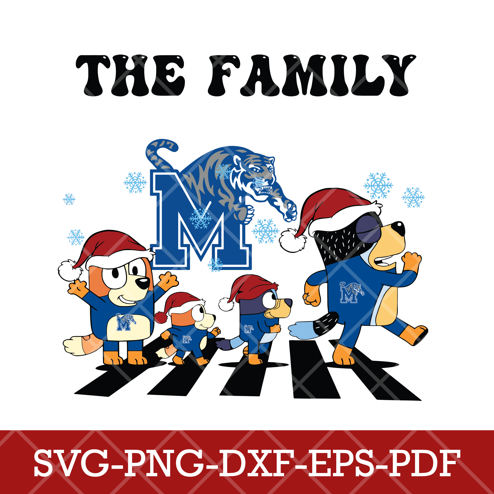 Memphis Tigers_NCAA Bluey 3,NCAA svg,SVG,DXF,EPS,PNG,Digital - Inspire ...