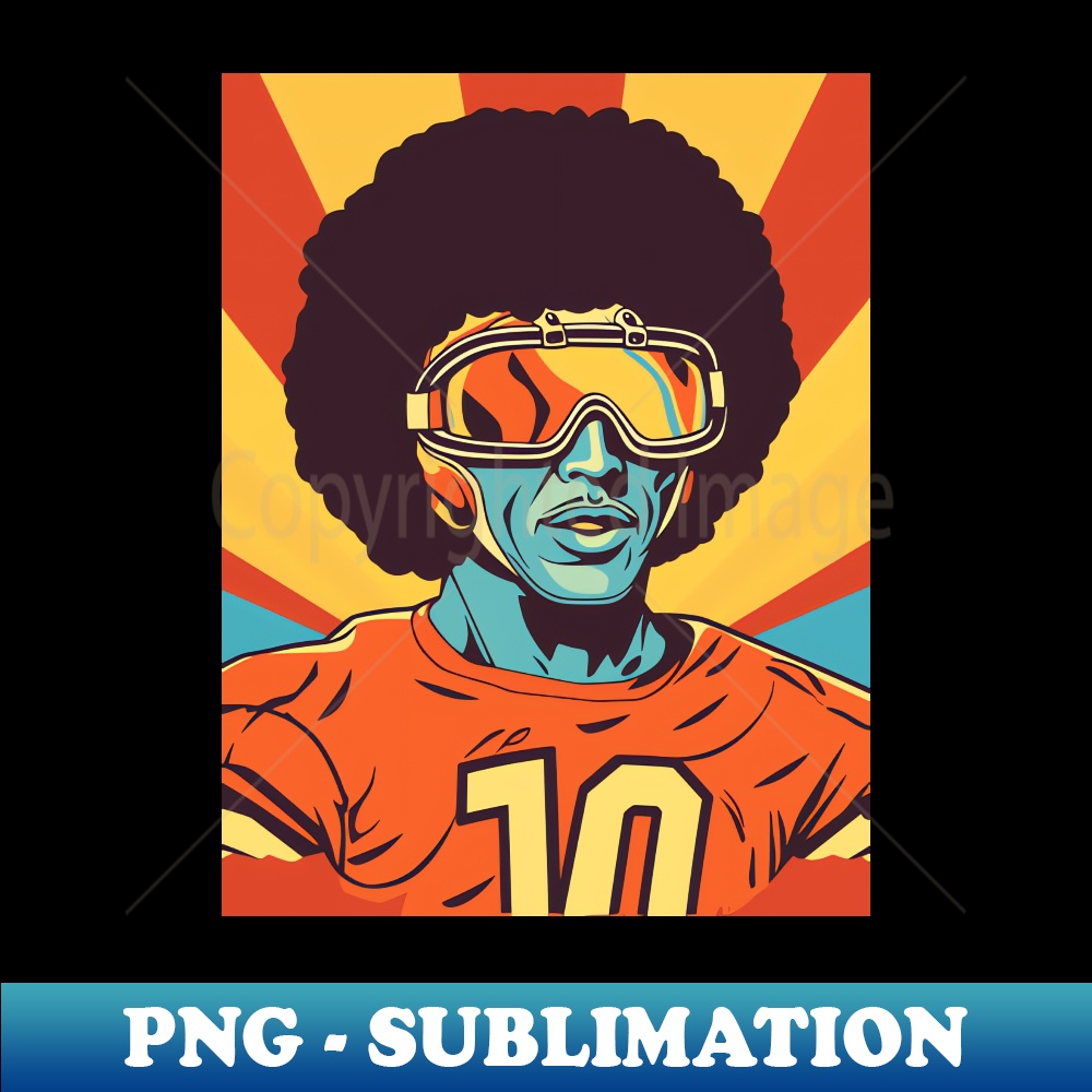Retro Football Player - Creative Sublimation PNG Download - | Inspire ...