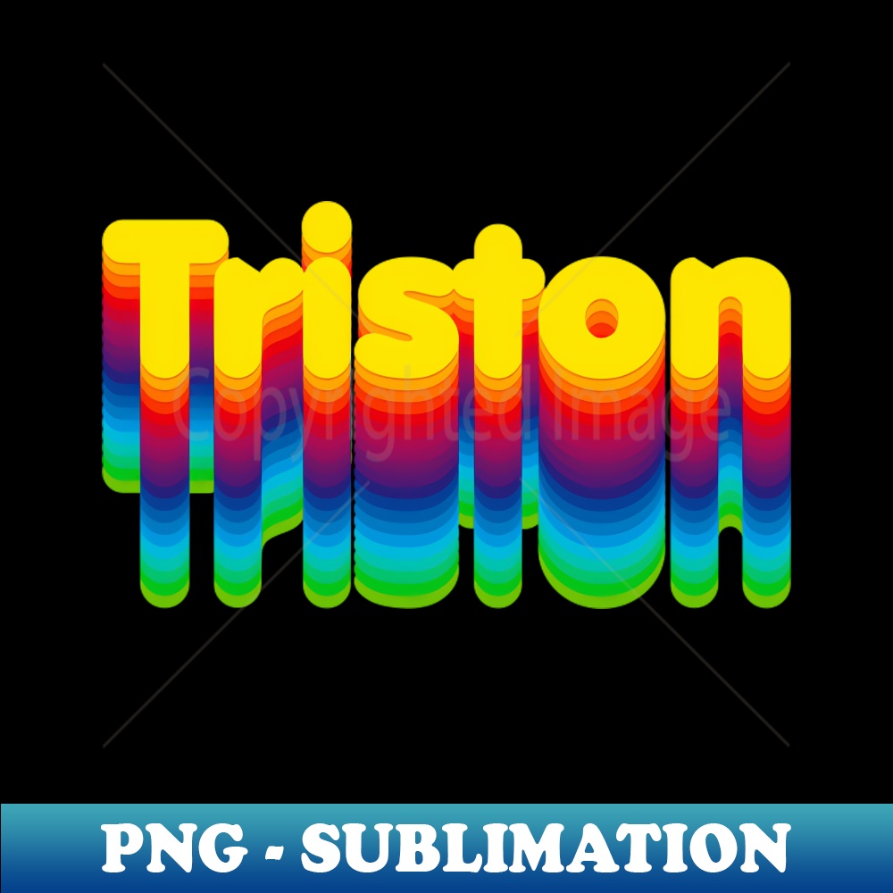 Rainbow Layers Triston Name Label - Signature Sublimation PN - Inspire ...