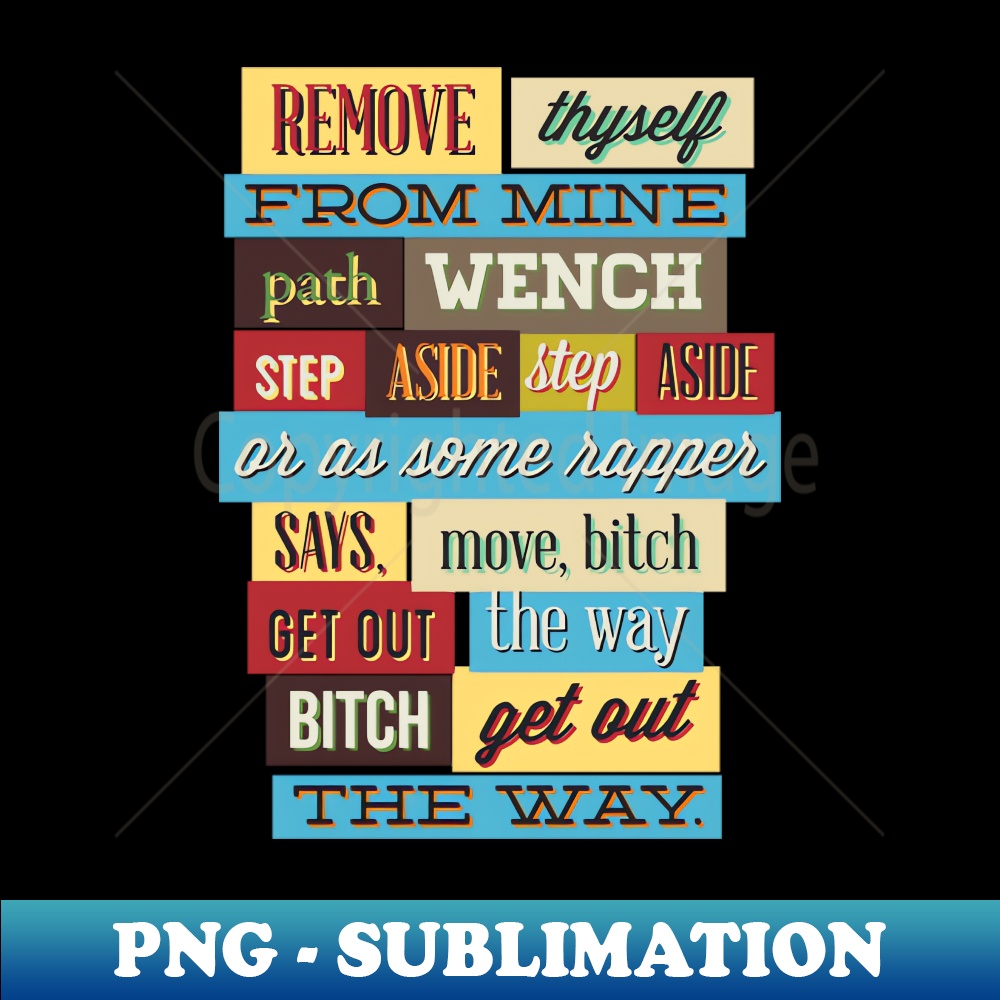 colorful typography - Unique Sublimation PNG Download - Revo - Inspire ...
