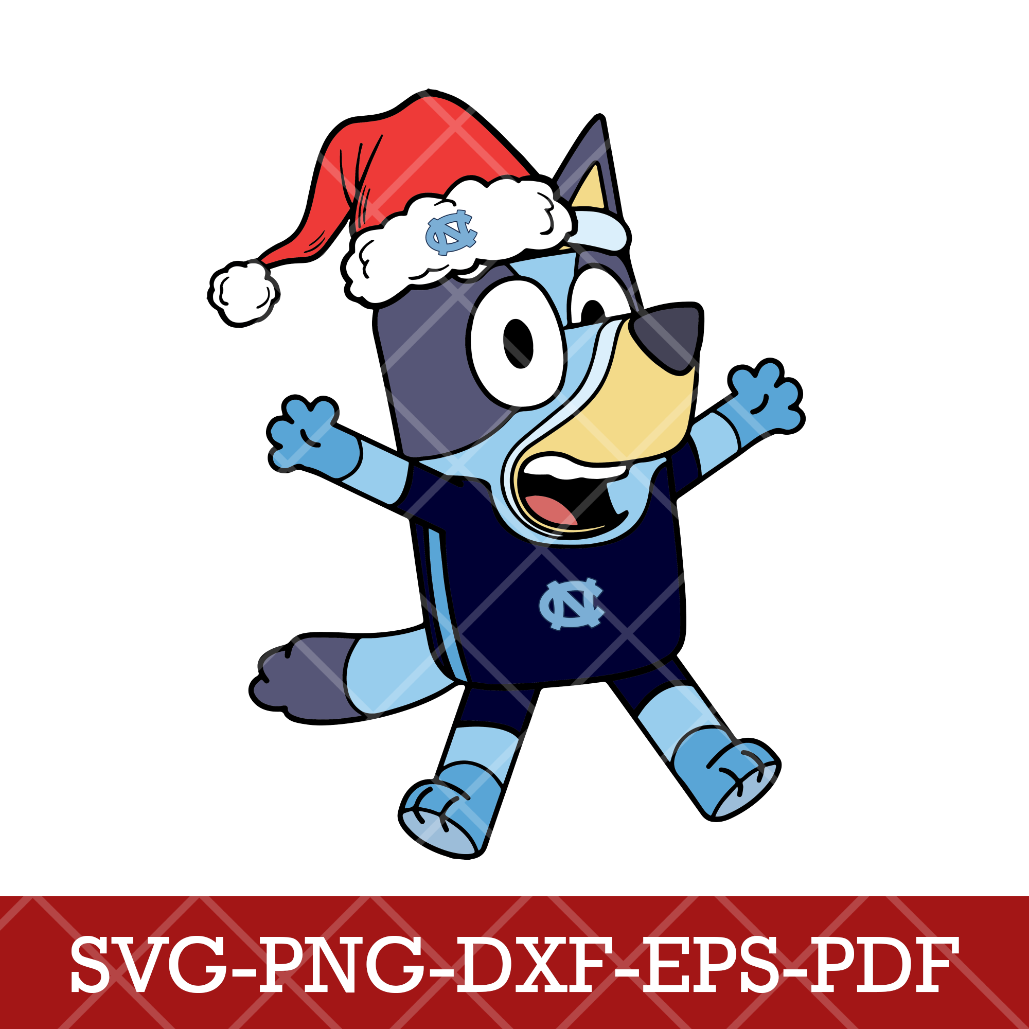 North Carolina Tar Heels_NCAA Bluey 12,NCAA svg,SVG,DXF,EPS, | Inspire ...