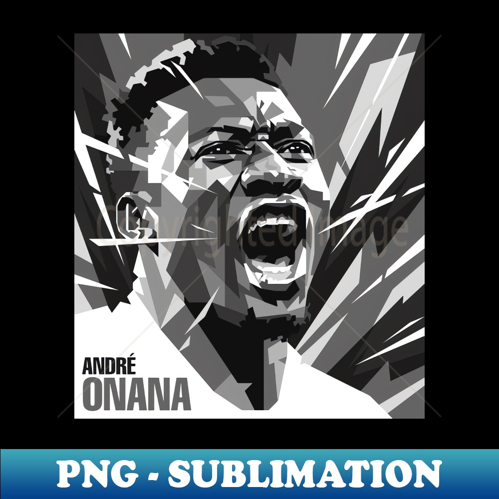 Andre Onana Illustration in Grayscale - Special Edition Subl - Inspire ...