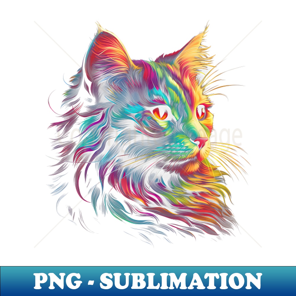 Neon Kitty 18 - Premium Sublimation Digital Download - Enhan | Inspire ...