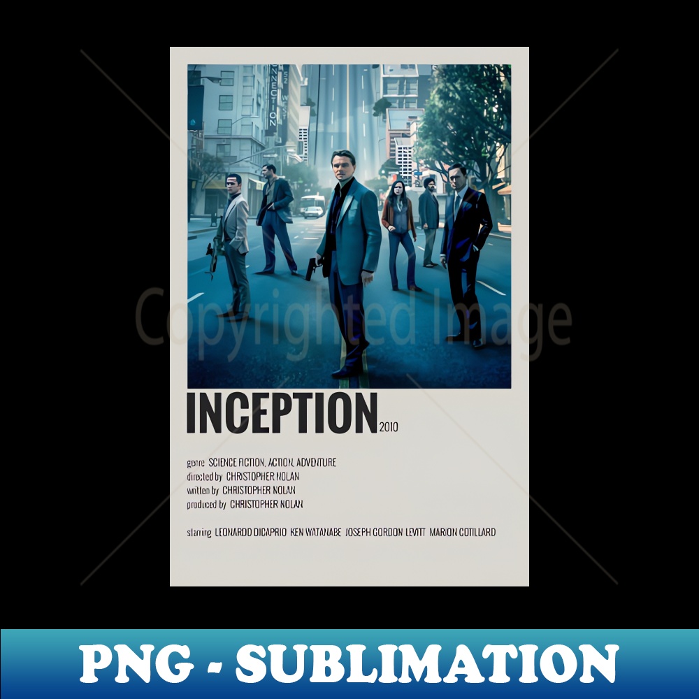 Inception Poster Movie - Artistic Sublimation Digital File - | Inspire ...