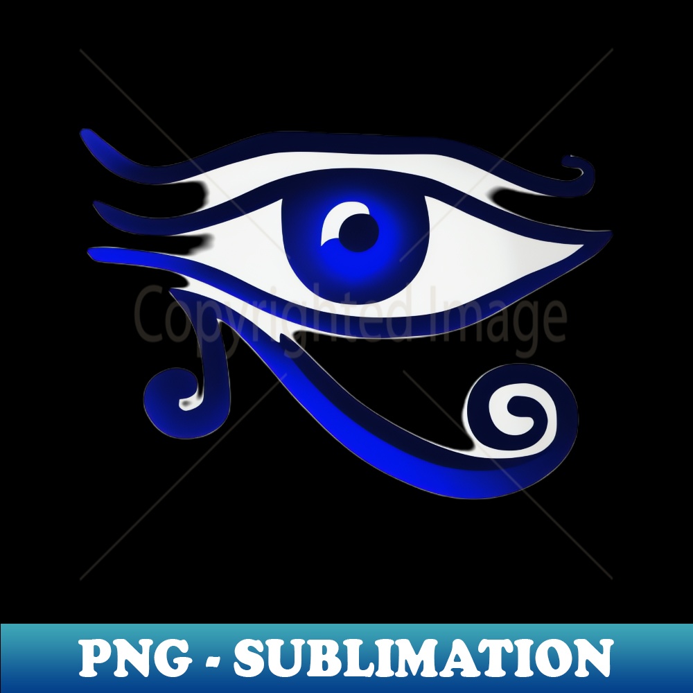 Eye of Horus Royal Blue Shadow Silhouette Anime Style Collec - Inspire ...