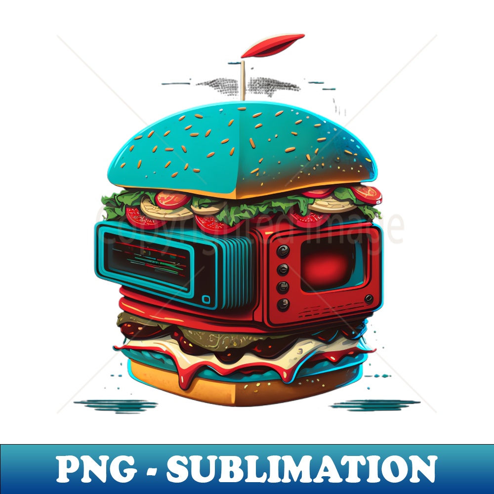 Retro Burger For robotics enthusiasts and food lovers Burge | Inspire ...