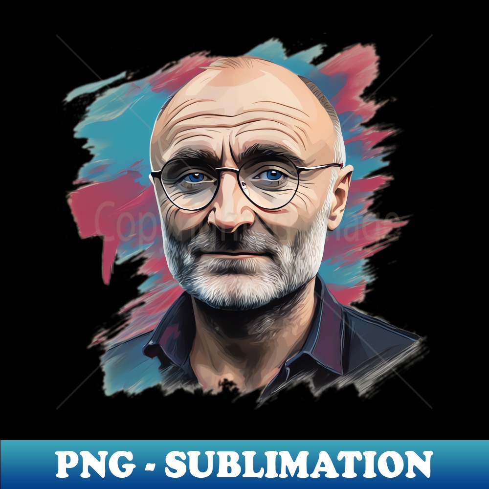 Portrait Phil Collins - Exclusive Sublimation Digital File - | Inspire ...