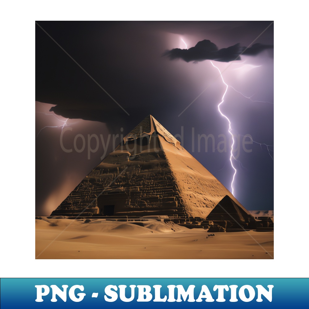 Iconic World Landmarks During A Thunderstorm The Pyramids Eg - Inspire ...