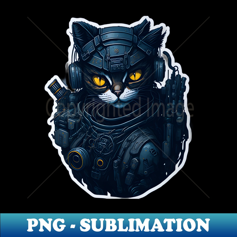 Mecha Cat007 - PNG Sublimation Digital Download - Capture Im - Inspire ...
