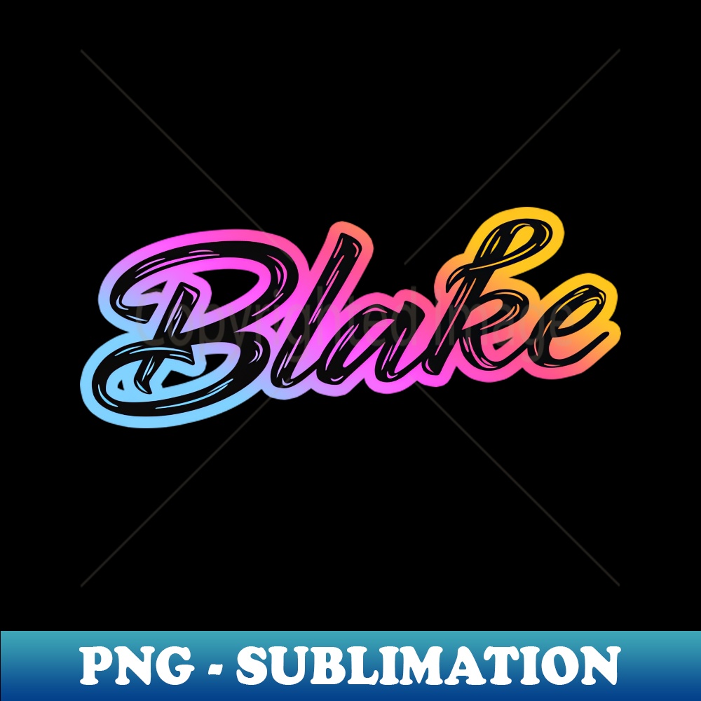 Name Blake - Elegant Sublimation PNG Download - Vibrant and | Inspire ...