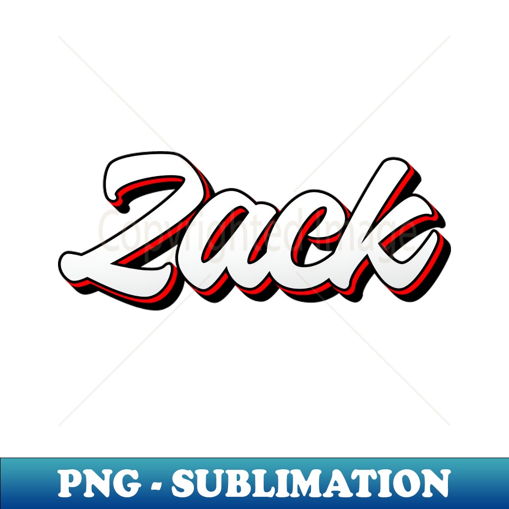 Zack name - cool 70s retro font - Aesthetic Sublimation Digi | Inspire ...