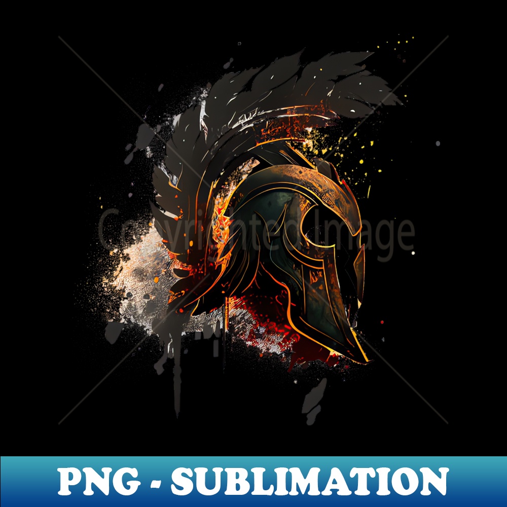 Spartan helmet in profile - PNG Transparent Digital Download | Inspire ...