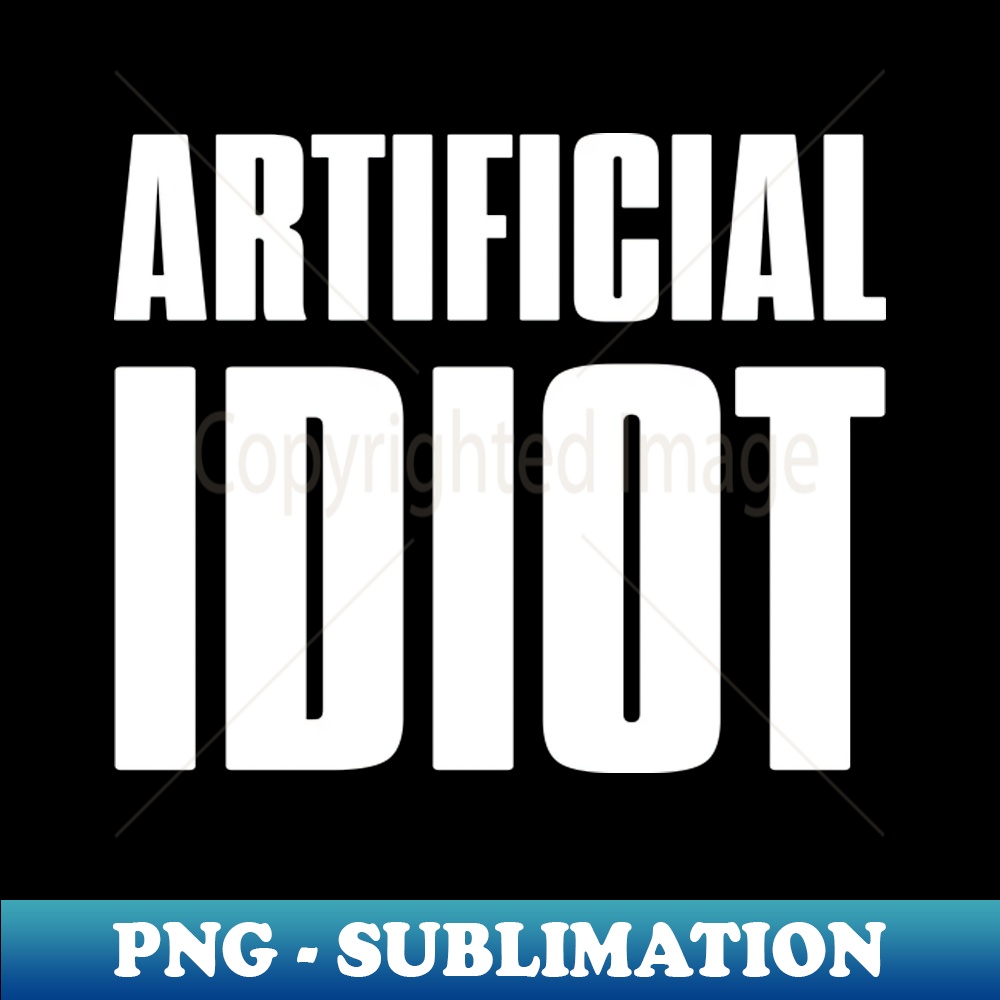 AI - Artificial Idiot - PNG Sublimation Digital Download - B | Inspire ...