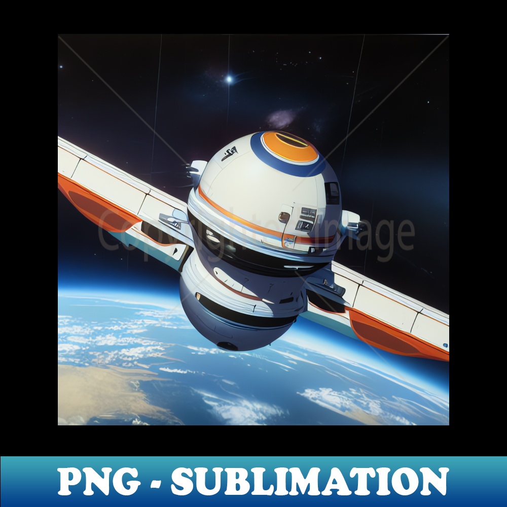 Vintage Space Satellite - Special Edition Sublimation PNG Fi | Inspire ...