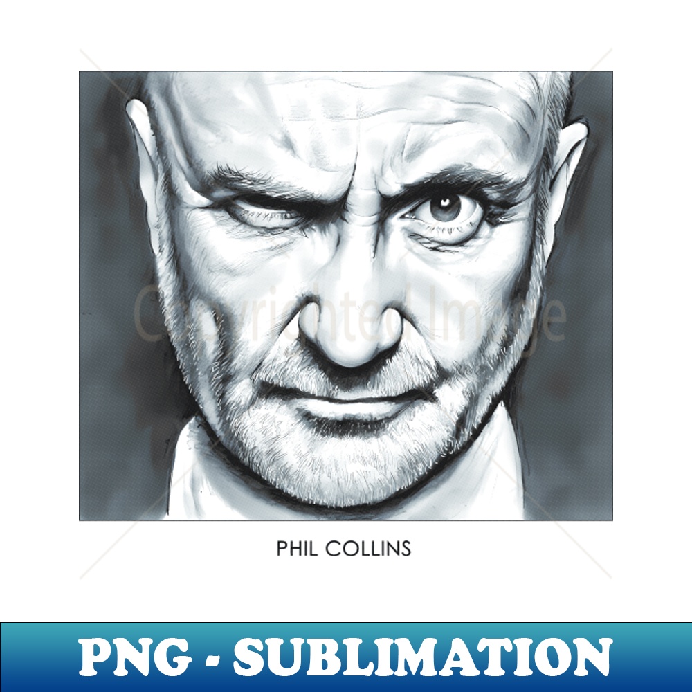 Phil Collins Retro Poster - Aesthetic Sublimation Digital Fi | Inspire ...