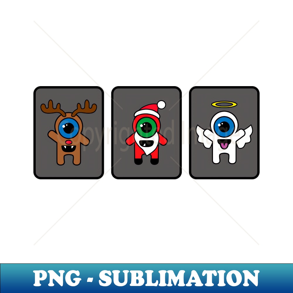 More Monstrosities Merry Scary X-mas - Instant PNG Sublimat | Inspire ...