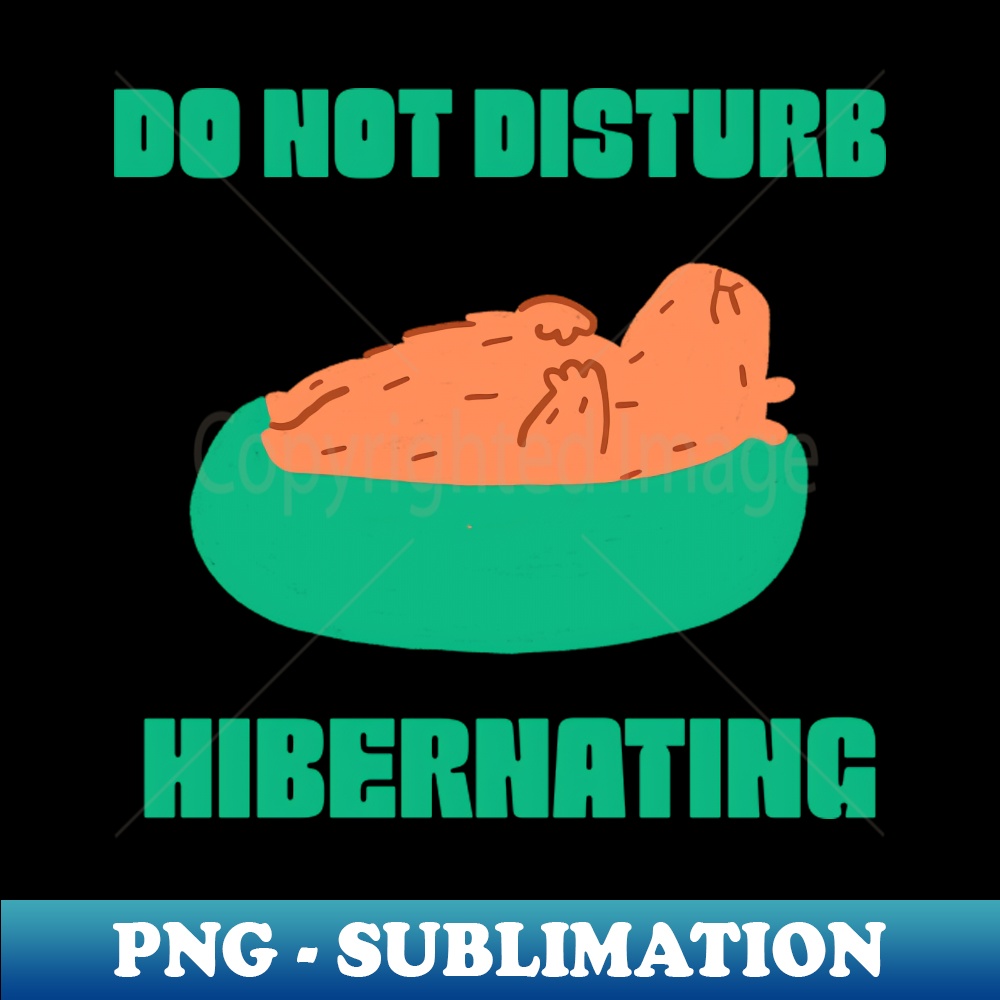 Do not disturb hibernating - Decorative Sublimation PNG File | Inspire ...