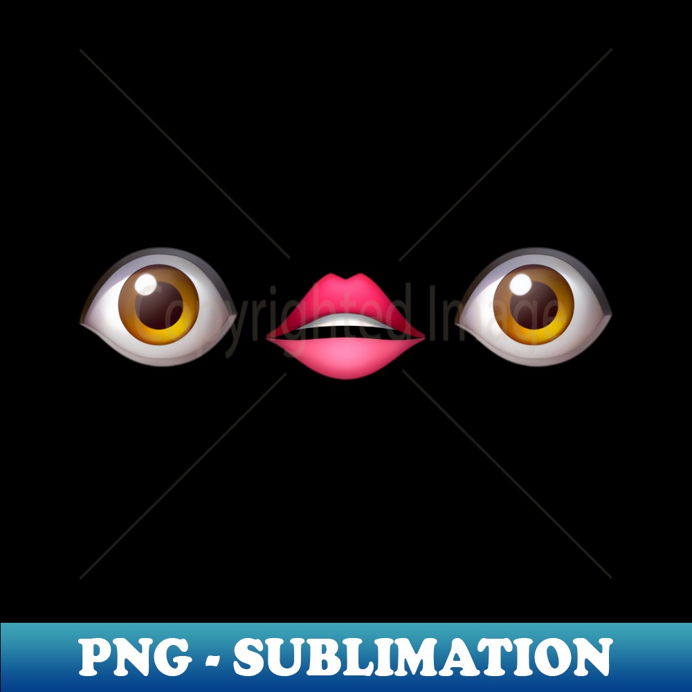 Shocked Emoji Eyes - Retro PNG Sublimation Digital Download - Inspire ...