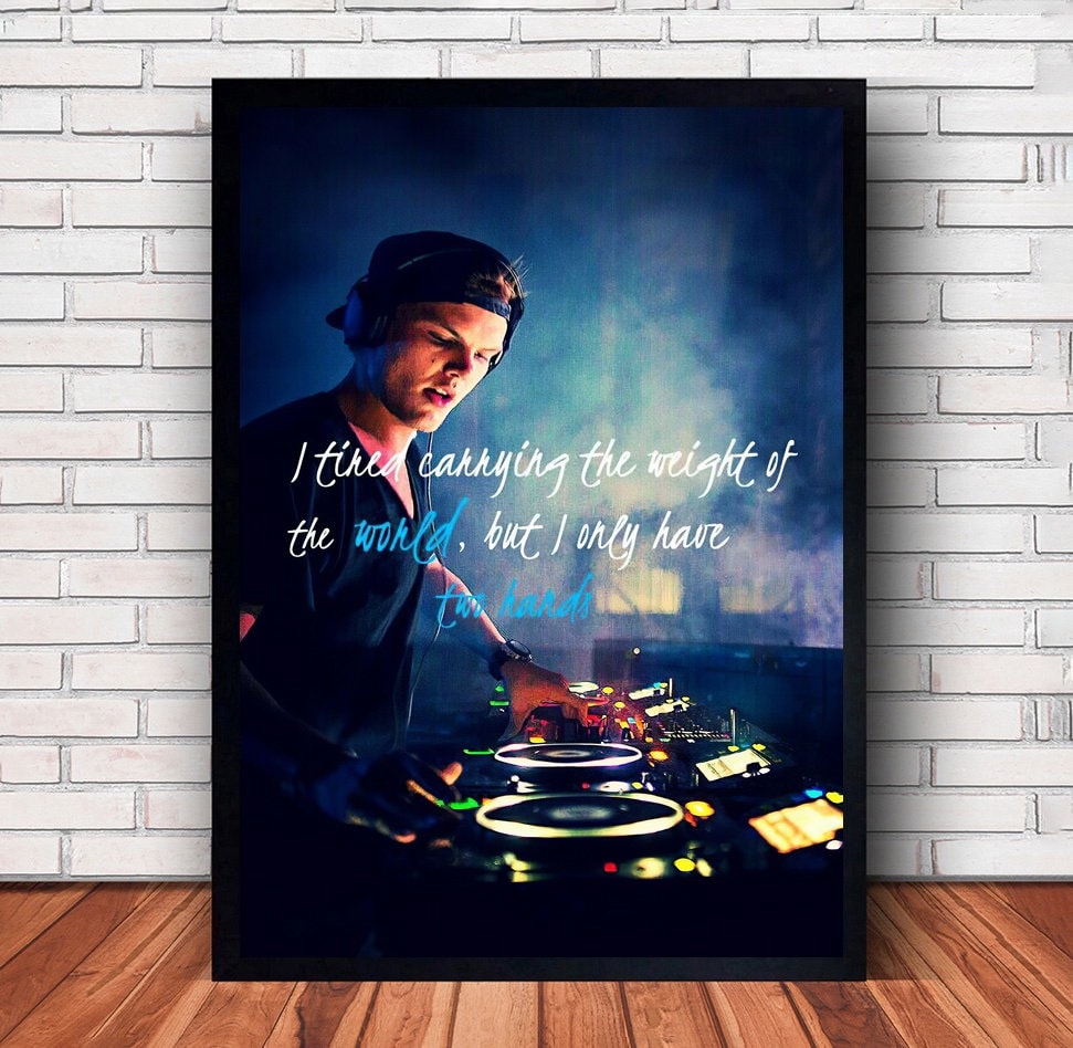 Avicii Music Poster Canvas Wall Art Family Decor, Home Decor | Inspire ...