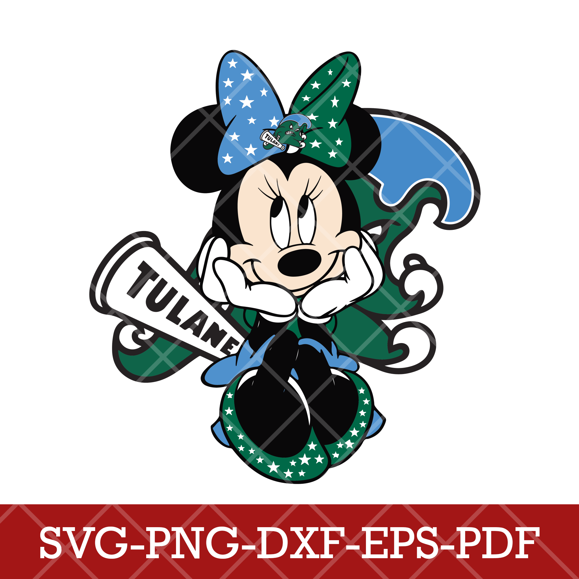 Tulane Green Wave_mickey NCAA 6,NCAA svg ,SVG,DXF,EPS,PNG,Di | Inspire ...