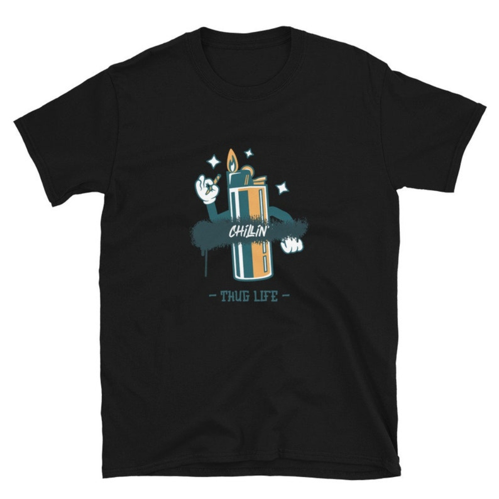Lighter-and-a-Spray-Paint-Splatter Short-Sleeve Unisex T-Shi | Inspire ...