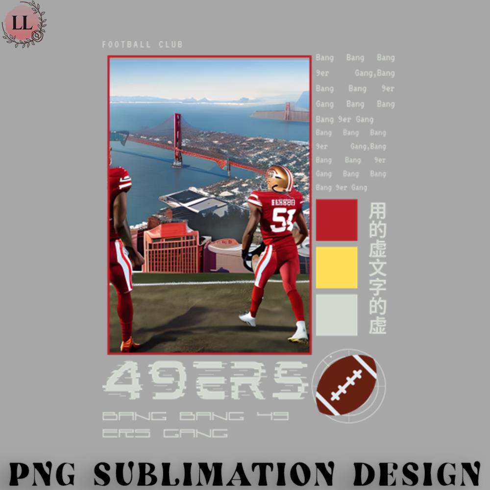 Football PNG Bang Bang 49 ers Gang 49 ers victor design | Inspire Uplift
