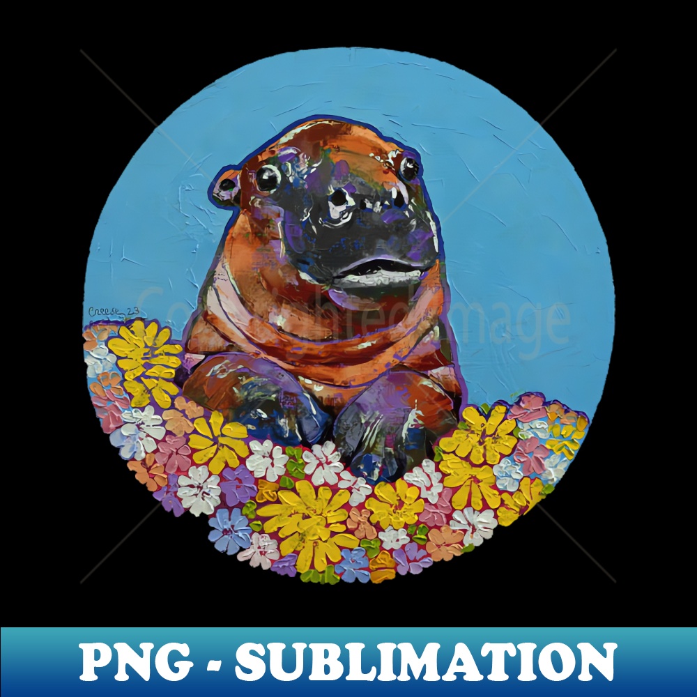 Baby Hippo - PNG Transparent Digital Download File for Subli | Inspire ...