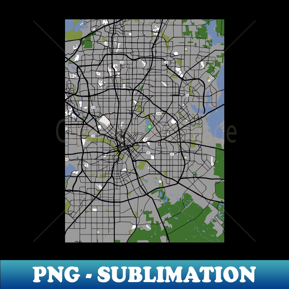 City Map Dallas - Special Edition Sublimation PNG File - Boo | Inspire ...