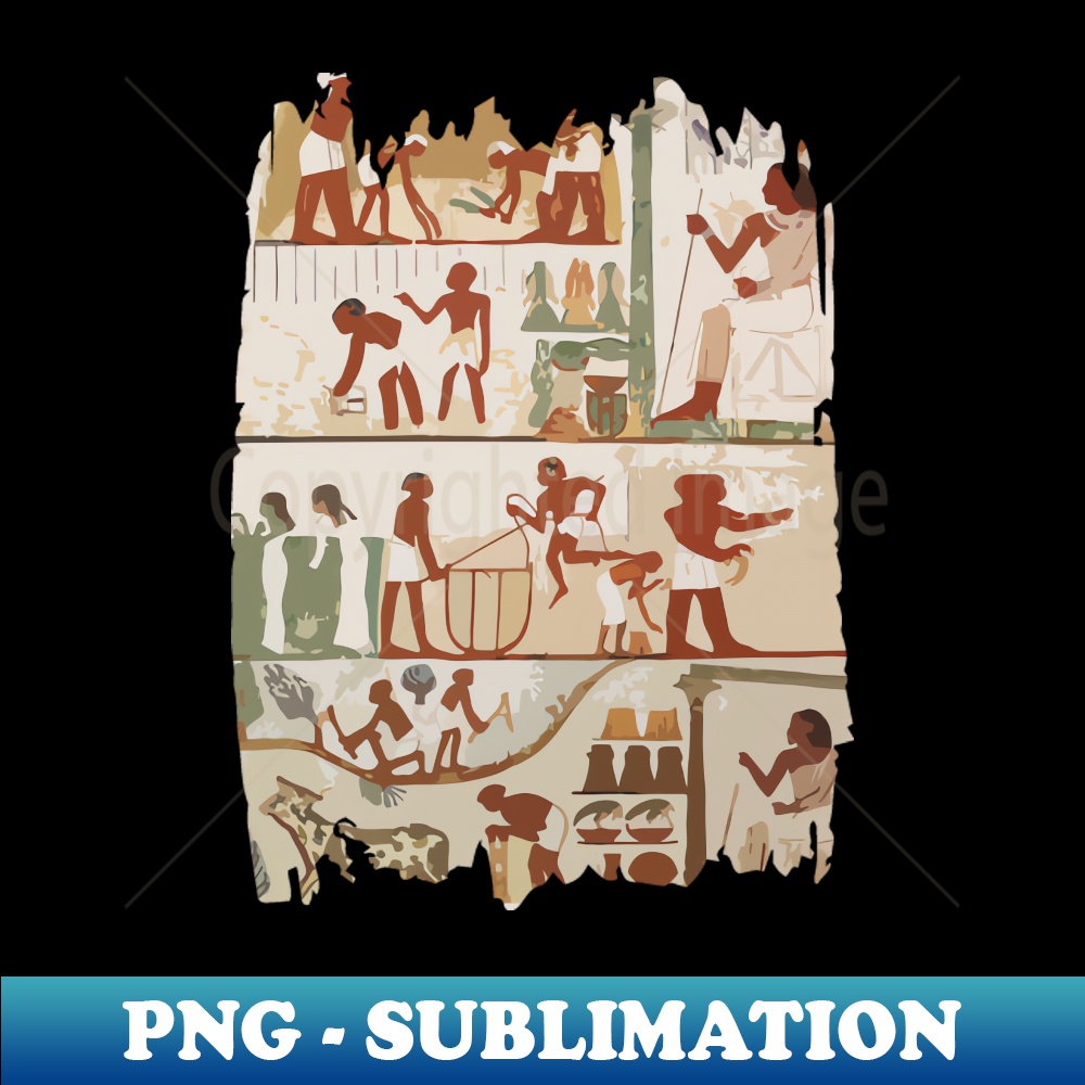 Ancient Egyptian Agricultural Scene - Decorative Sublimation | Inspire ...