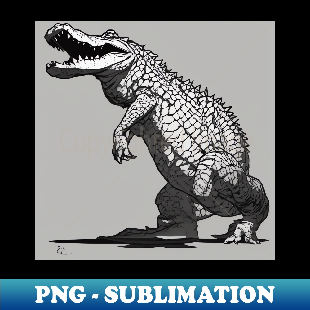 Alligator Shadow Silhouette Anime Style Collection No 100 - - Inspire ...