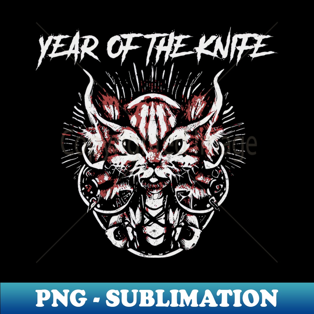 year of the knife and the dark fox - Unique Sublimation PNG | Inspire ...