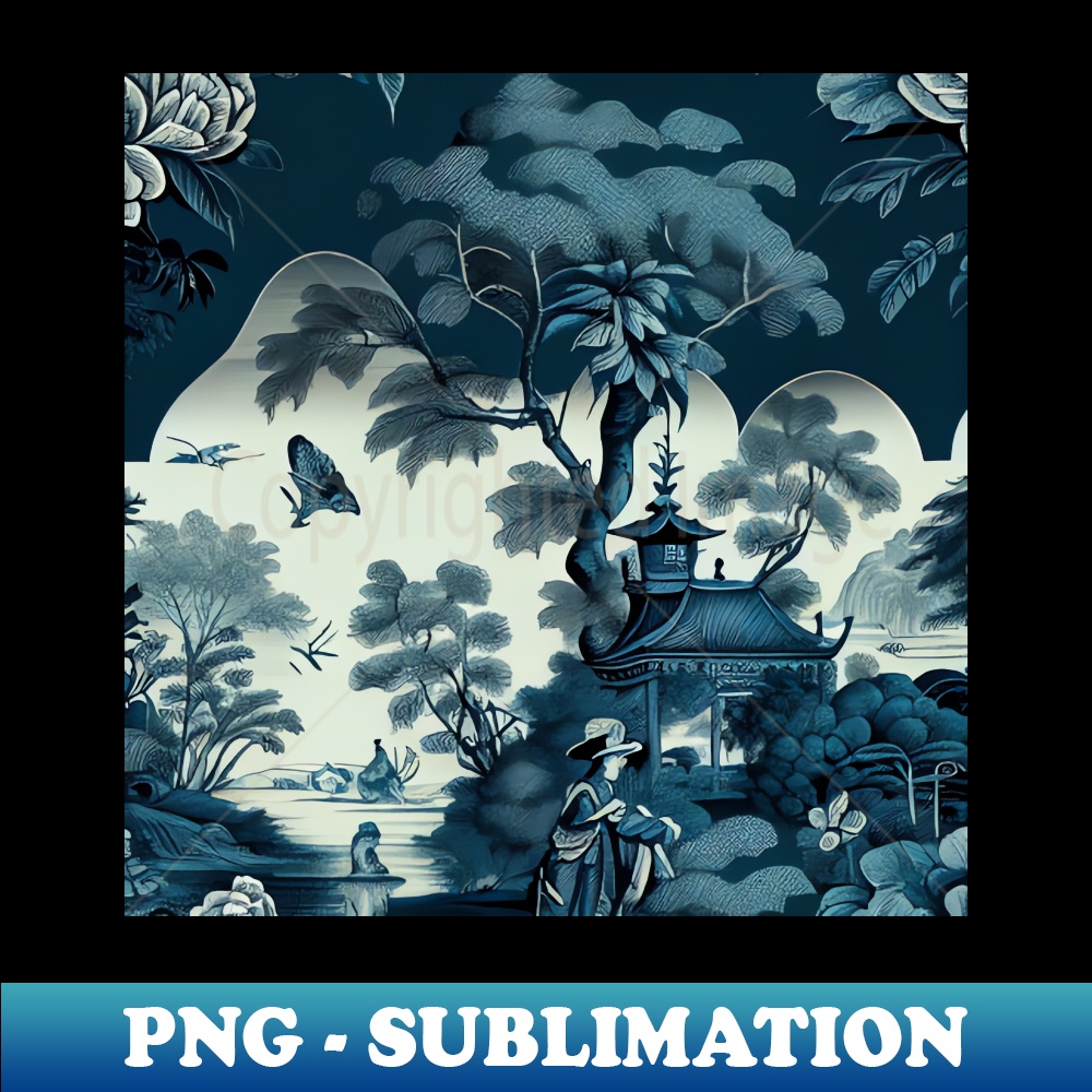 Chinoiserie - Sublimation-Ready PNG File - Stunning Sublimat - Inspire ...
